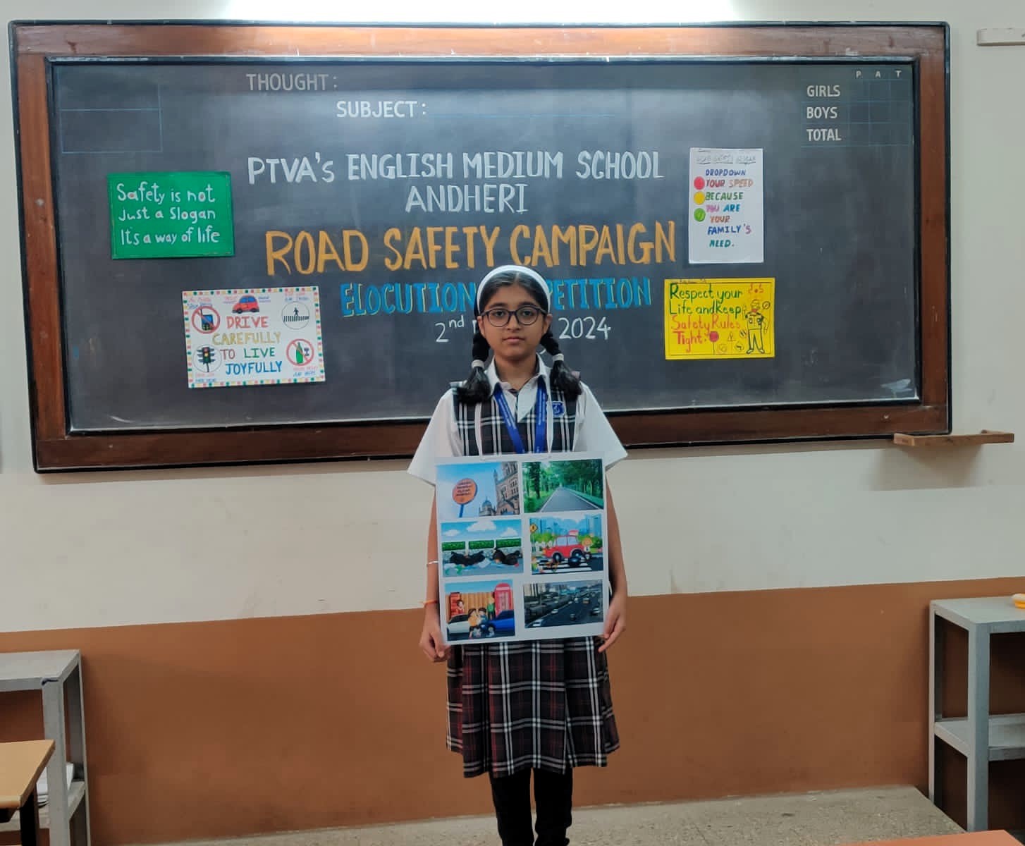 ROAD SAFETY CAMPAIGN – PTVA English Medium Andheri